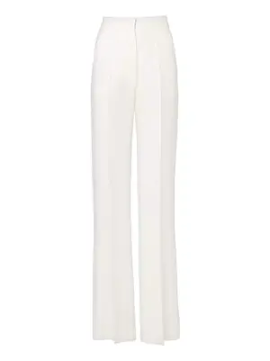 Max Mara Aversa High-rise Wide-leg Pants - White