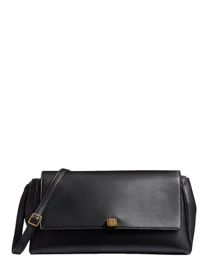 Khaite Audrey Lambskin Crossbody Bag - Black