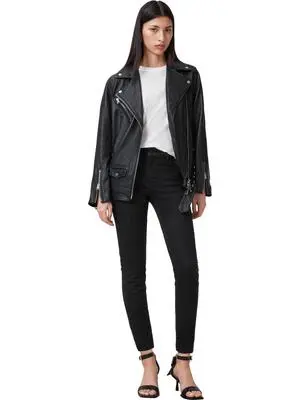 ALLSAINTS Miller Stretch Denim Jeans - Black