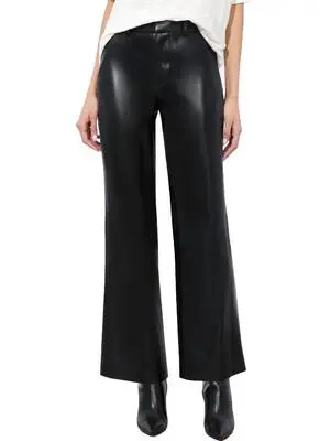 Alice + Olivia Alexander Vegan Trousers - Black