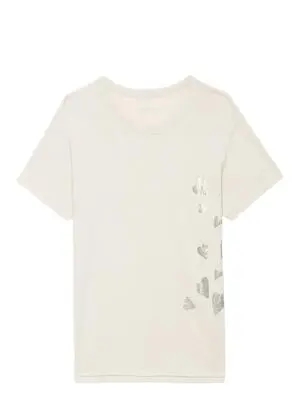 Zadig&Voltaire Marta Embellished T-shirt - Light Grey