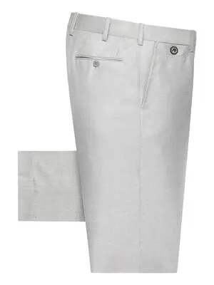 Stefano Ricci Wool And Silk Five-pocket Trousers - Light Grey