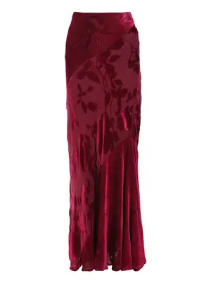 Roberto Cavalli Panelled Maxi Skirt - Red