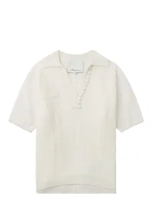 3.1 Phillip Lim Layered Polo Top - White