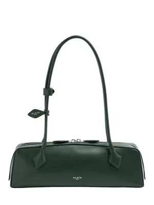 Alaïa Le Teckel Medium Grained Leather Shoulder Bag - Green