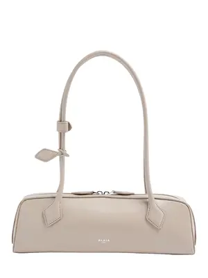 Alaïa Alaïa Le Teckel Medium Grained Leather Shoulder Bag Taupe