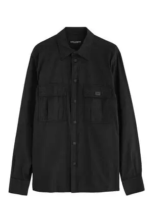 Dolce & Gabbana Cotton-poplin Shirt - Black