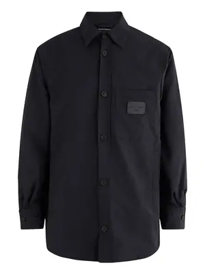 Emporio Armani Logo Shell Overshirt - Navy
