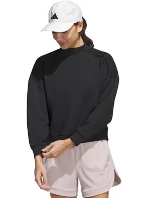 Adidas Beyond The Course Mock Sweatshirt - Black