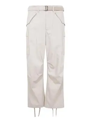 Sacai Cotton Twill Pants - Beige