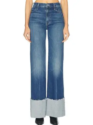 MOTHER The Hustler Roller Heel Cuff Fray Jeans - It's A Small World