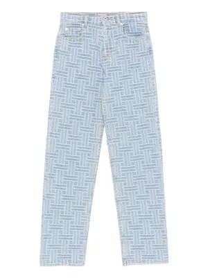 Kenzo Asagao Straight Leg Jeans - Blue