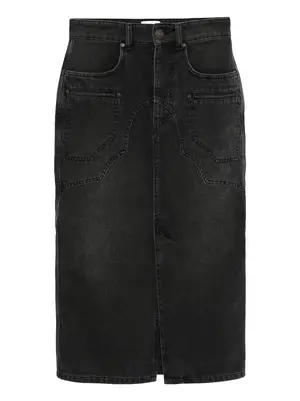 Isabel Marant Britt Midi Skirt - Black