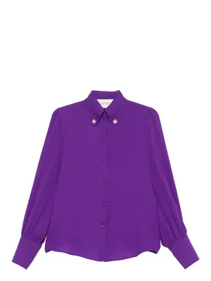Valentino Garavani Georgette Shirt - Purple