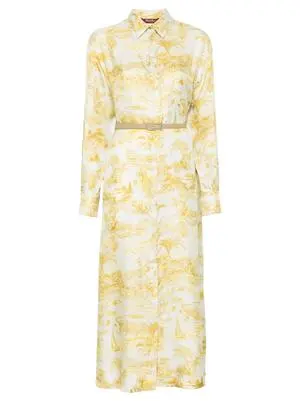 Max Mara Svelto Maxi Shirt Dress - Grey