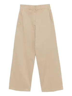 FORTE_FORTE Straight-leg Trousers - Neutrals