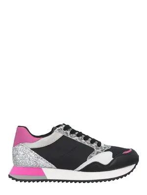 Geox Leather And Textile Sneakers - Black