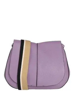 GIANNI CHIARINI Leather Saddle Crossbody Bag - Purple