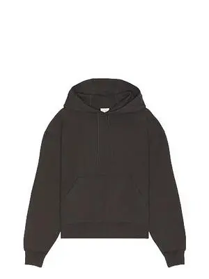 Saint Laurent Embroidered Fleece Hoodie - Acier