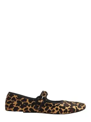 Repetto REPETTO 5mm Georgia Ponyhair Ballerina Flats Leopard