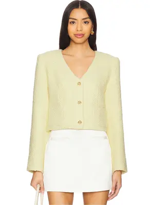 Astr The Label Marleigh Jacket - Lemon