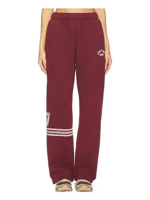 THE MAYFAIR GROUP Just Be Fucking Kind Fleece Sweatpants - Maroon