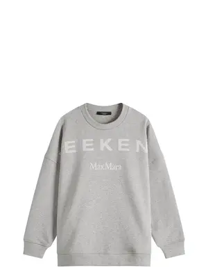 WEEKEND BY MAX MARA Lalla Logo Sweat Top - Medium Grey