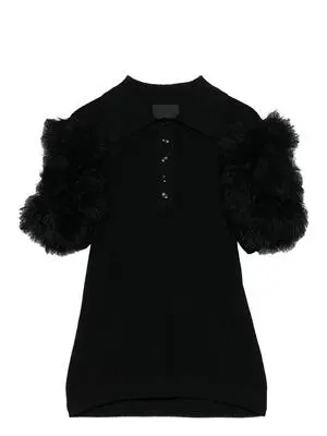 GIVENCHY Pompom-detail Polo Top