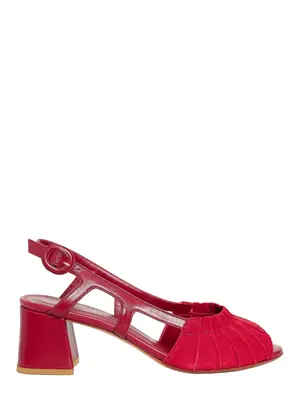 STUDIO CHOFAKIAN 45mm Side Chair Sandals - Red