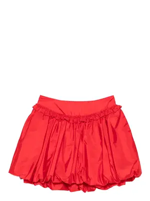 Simone Rocha Gathered Mini Skirt - Red