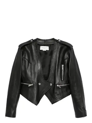 BURC AKYOL Burc Akyol Leather Biker Jacket