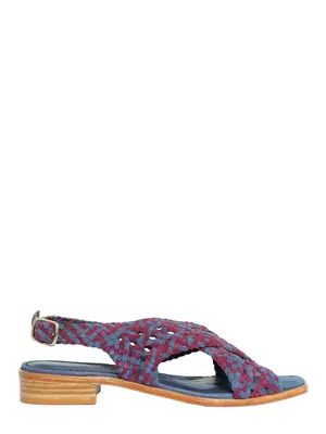 STUDIO CHOFAKIAN Isolde Slingback Sandals - Blue