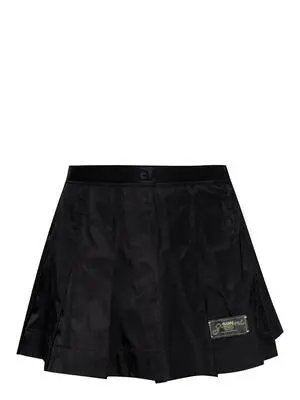 GANNI Pleated Mini Skirt - Black