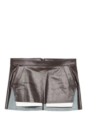 Rick Owens Mini Skirt - Brown