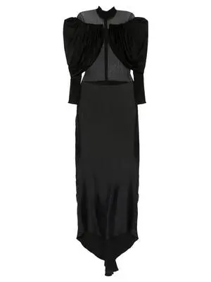 Burc Akyol Caryatid Gown - Black