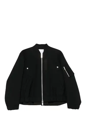 Sacai Invert-pleat Bomber Jacket - Black