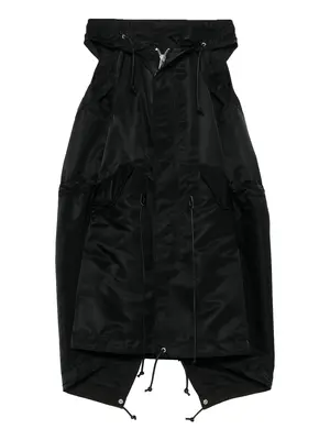 Sacai Hooded Dress - Black