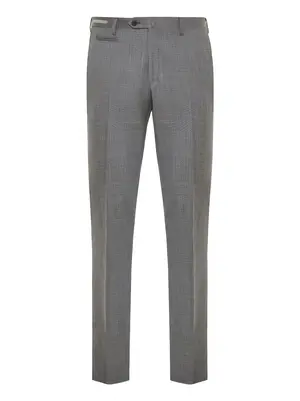 CORNELIANI Corneliani Pressed-Crease Wool Trousers