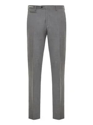 CORNELIANI Corneliani Pressed-Crease Wool Trousers
