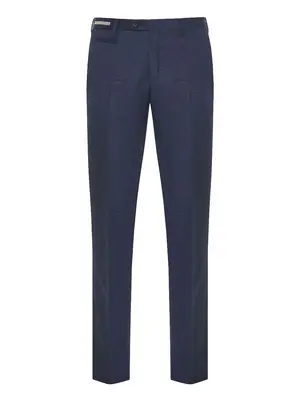 CORNELIANI Corneliani Pressed-Crease Wool Trousers
