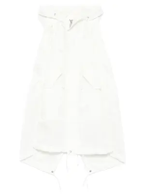 Sacai Hooded Dress - White