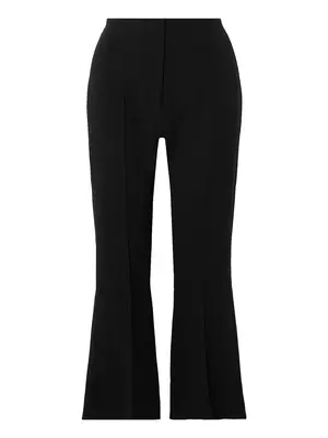 Tove Talia Cropped Flared Pants - Black