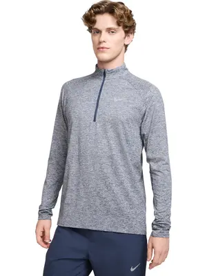 Nike Stride Dri-fit 1/4-zip Running Top - Blue