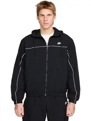 Nike Club Hooded Jacket - Black
