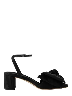 LOEFFLER RANDALL Loeffler Randall Carmen Moire Sandals With Bow Detailing Black