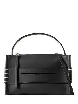 JW Anderson Loafer Leather Shoulder Bag - Black