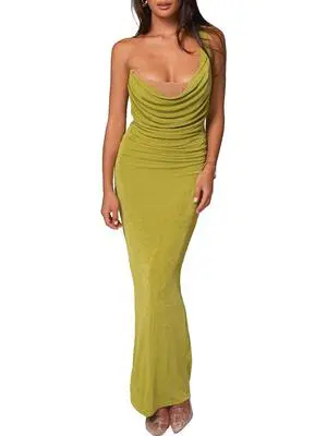 JLUXLABEL Krishna One-shoulder Dress - Green