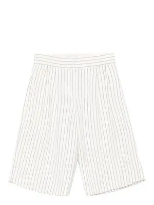 Loulou De Saison Striped Shorts - White