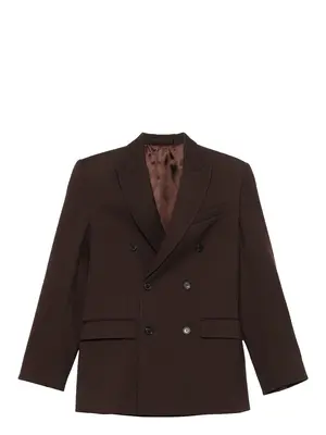 Wardrobe.NYC Double-breasted Blazer - Brown