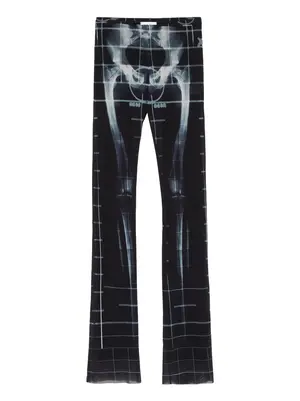 Jean Paul Gaultier Squeletor Flared Trousers - Black